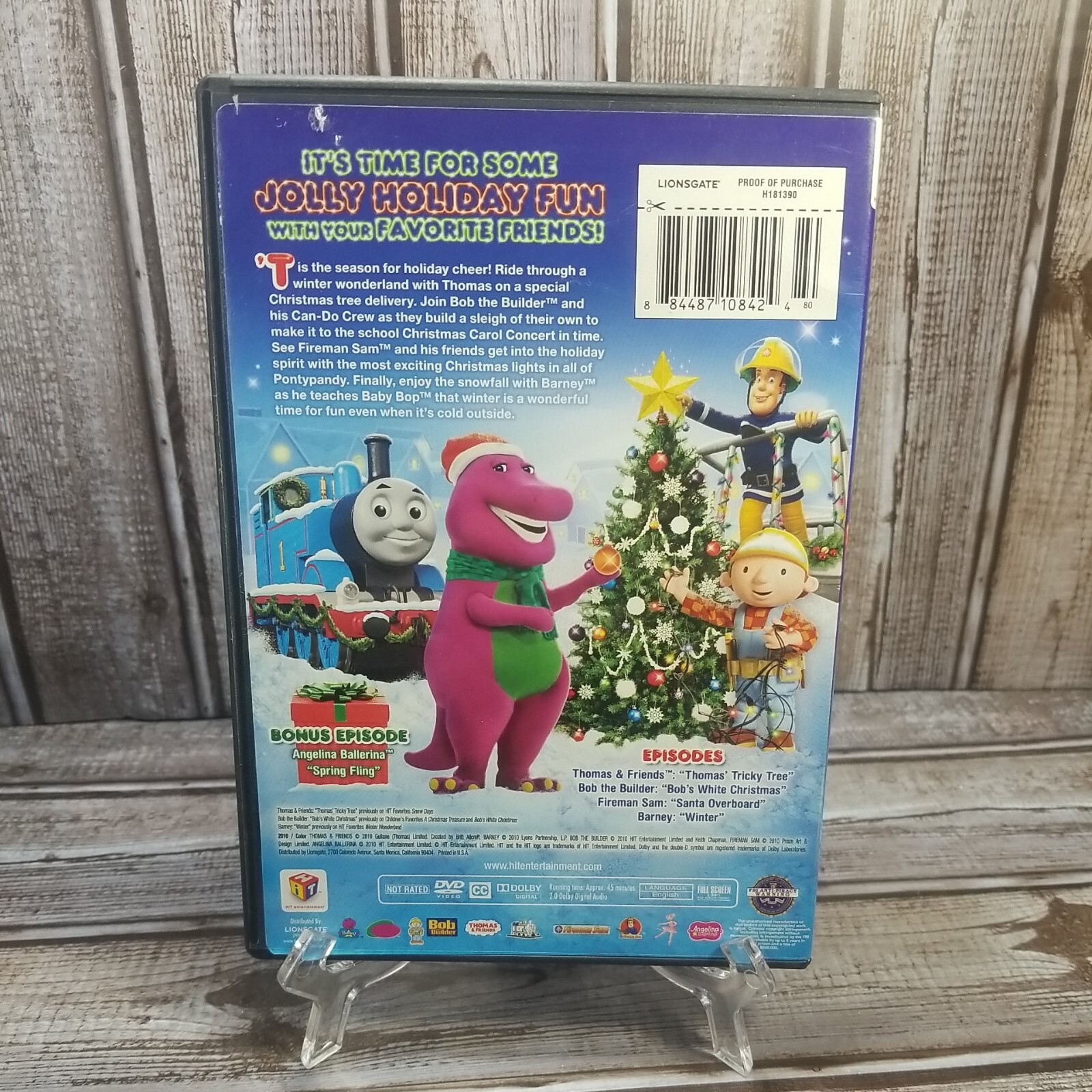 Jolly Holiday DVD Barney Thomas the Train | Grelly USA