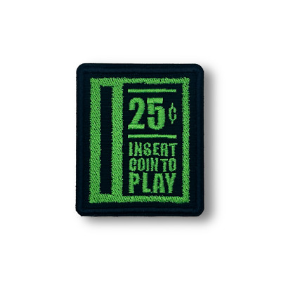Arcade Coin Slot Patch | Insert Coin To Play | Iron-On & Sew-On Patch ...