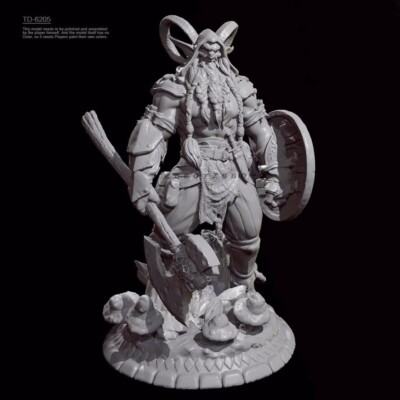 38mm resin figures model 3D printing of sheep monster warriors ...