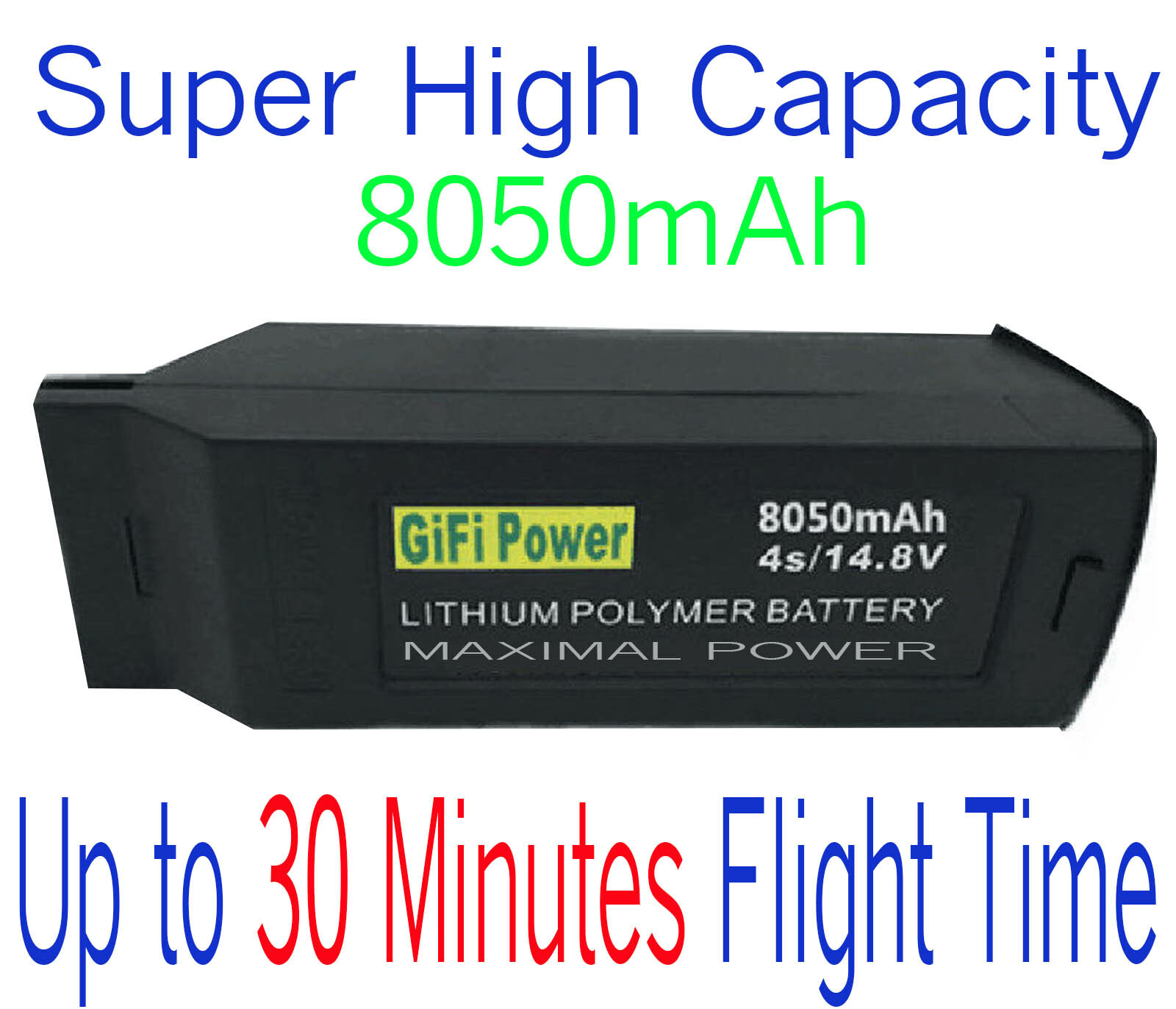 Ultra High 8050mAh 14.8V Replacement LiPo Battery 4S For Yuneec Typhoon ...