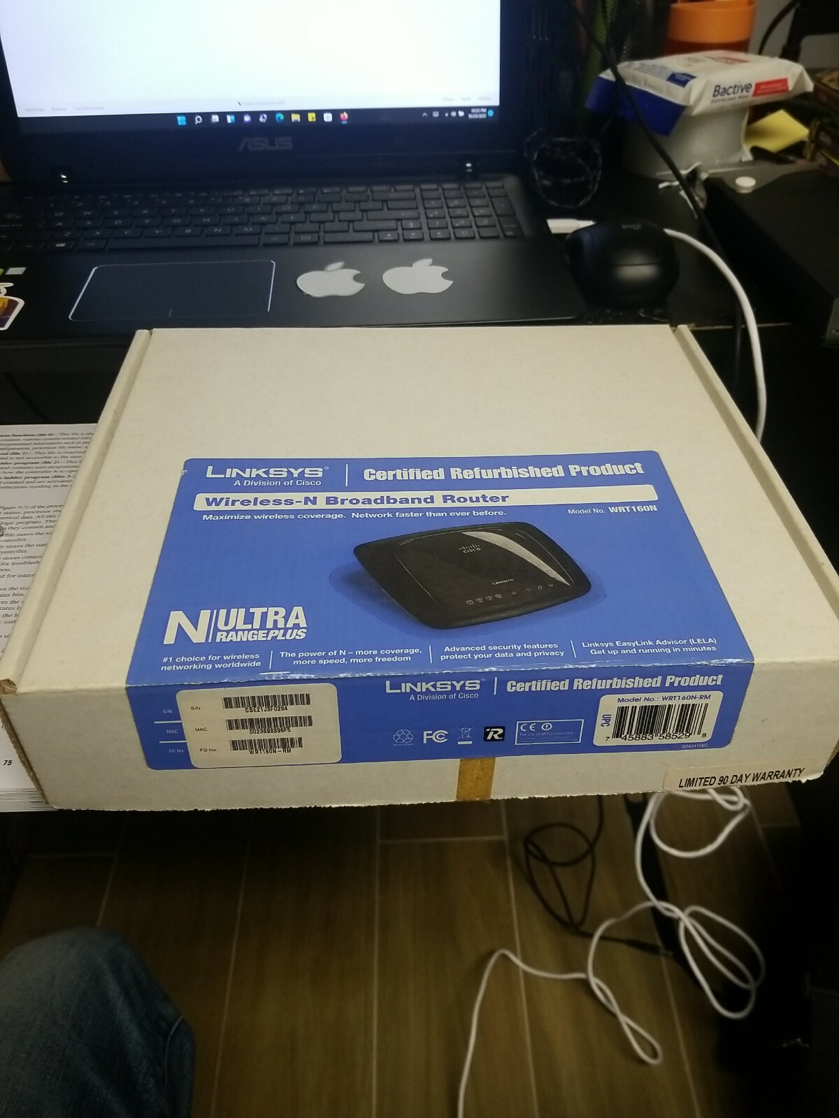Linksys WRT160N 1-Port 10/100 Wireless Router (WRT160N R) for sale ...