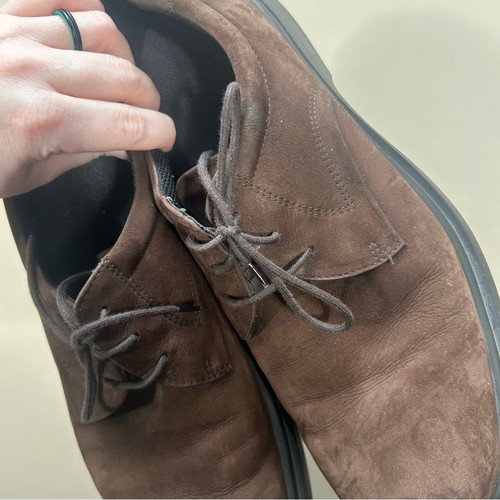 ECCO Shock Point Brown Leather Loafers Men's Size EU 45 US 11-11.5 | eBay