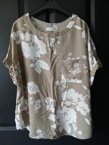 Green & White Floral Ladies Top Size 14 Papaya Matalan | eBay UK