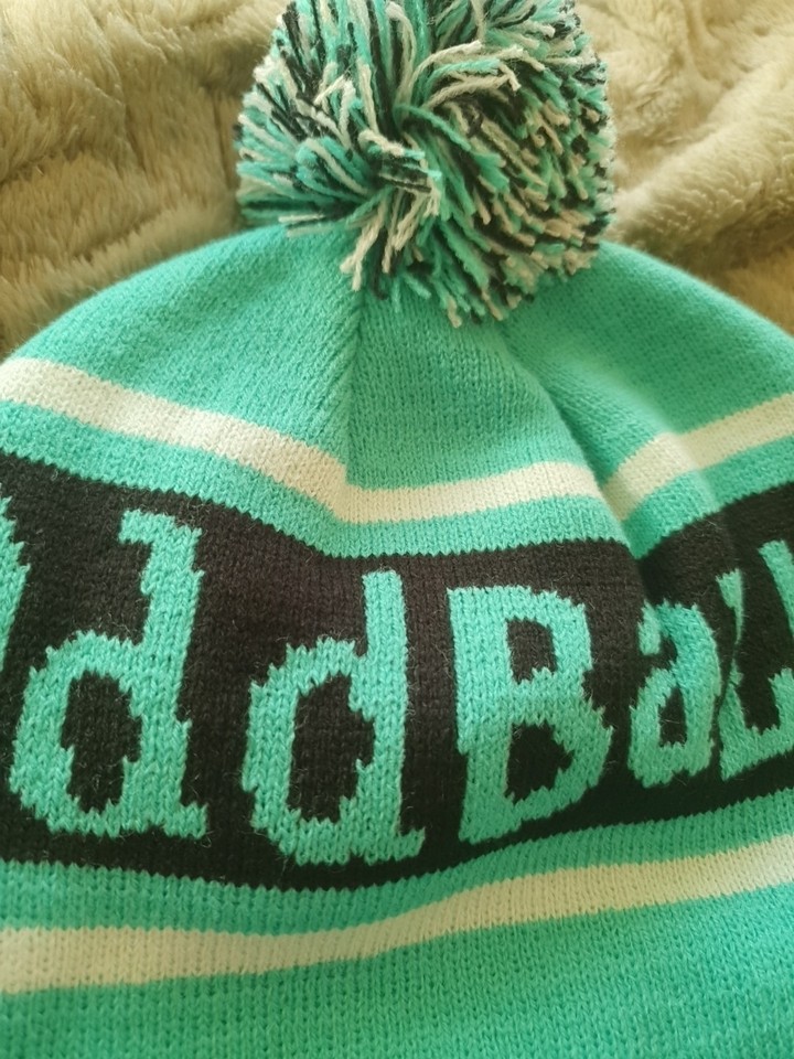 Odd Balls Green Black White Bobble Hat | eBay UK
