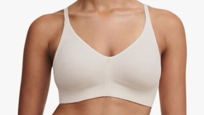 Chantelle Talc Comfort Chick Back Smoothing Full Wireless Bra 18J8 38 DDDD Nwt | eBay