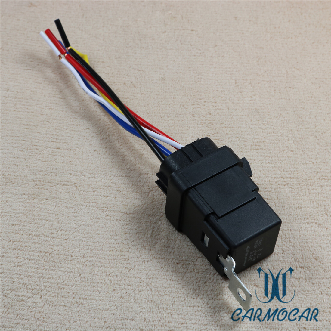 12V 4pcs 40 amp Car Auto 5 pin&wire Relay Plug Socket Heavy Duty ...