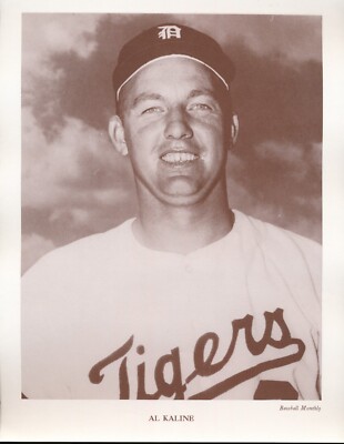 1962 1963 AL KALINE DETROIT TIGERS M118 Baseball Monthly Magazine ...
