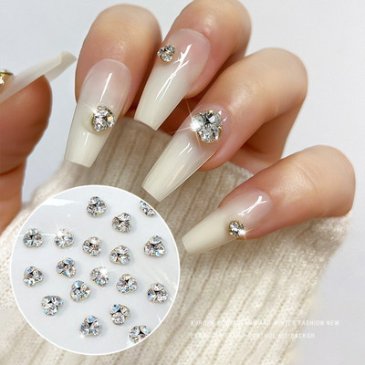 10pcs Luxury Crystal 3D Nail Art Decoration Nail Art Charms Manicure ...