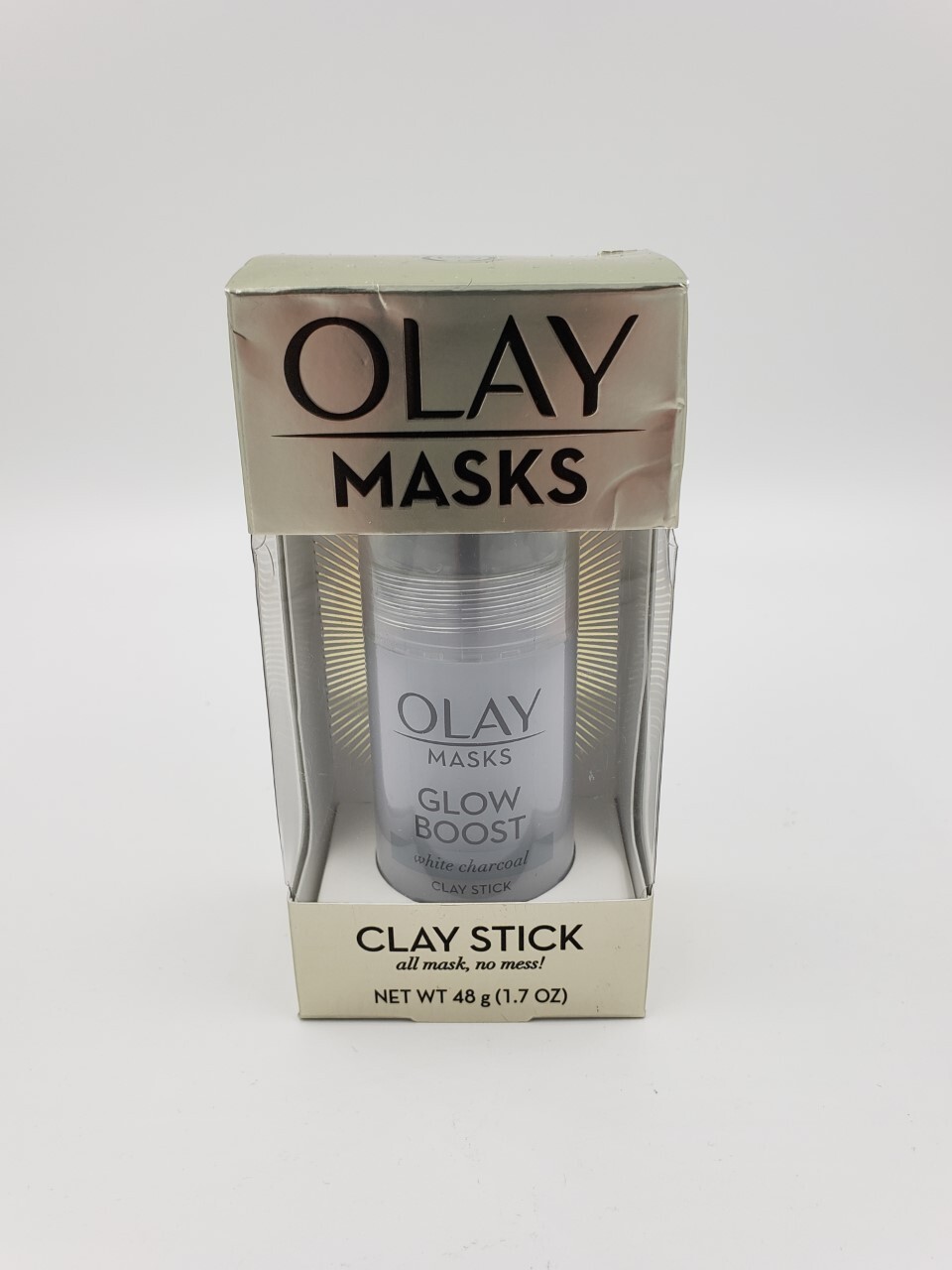 Olay Masks Glow Boost White Charcoal Clay Stick All Mask, No Mess! 1.7 ...