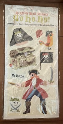 NEW Reusable Pirate Wall Stickers ~ Yo Ho Ho! ~ Kids Party/Bedroom by ...