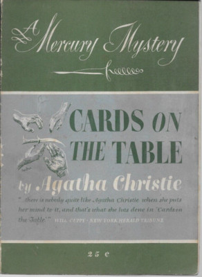 CARDS ON THE TABLE (Hercule Poirot #15) by Agatha Christie - | eBay
