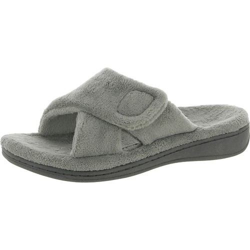 Vionic Womens Indulge Relax Gray Slide Sandals Shoes 9 Medium (B,M ...