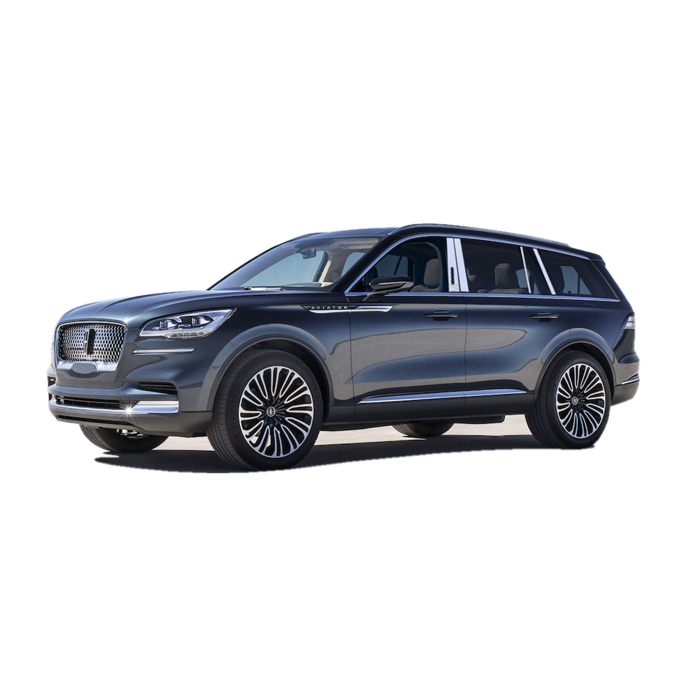 Stainless Steel Pillar Post Trim 8 Pc For 2020-2023 Lincoln Aviator w ...