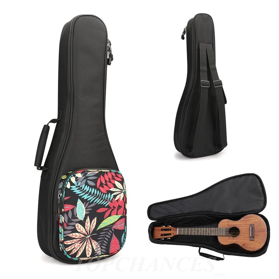 Ukulele Backpack Gig Bag Storage Travel Soft Case Adjustable Shoulder ...
