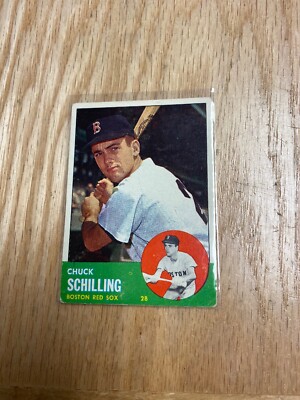 1963 Topps Chuck Schilling Boston Red Sox Card #52 | eBay