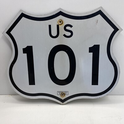Vintage Authentic California state route 101 Sign 28”x24” | eBay
