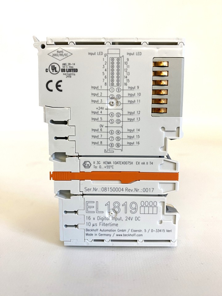 Beckhoff EL1819 Ethercat - Terminal, 16-Kanal-Digital-Eingang, El 1819 | eBay