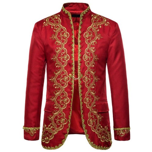 Mens Court Style Opera Stage Costumes Suit Jacket Formal Dress Ball ...