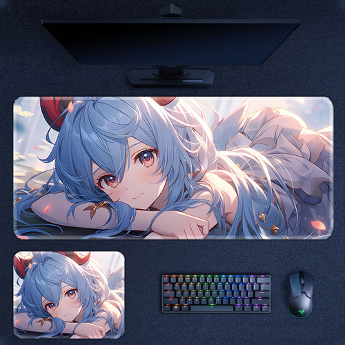 gaming mouse pad, large mat with non-slip base Genshin Impact Ganyu #02 ...