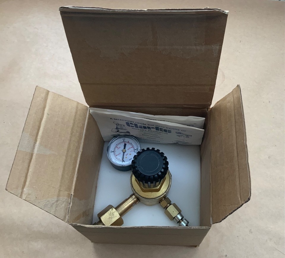 Clarke air regulator compressor pressure valve. Argon and Co2. IR1C ...