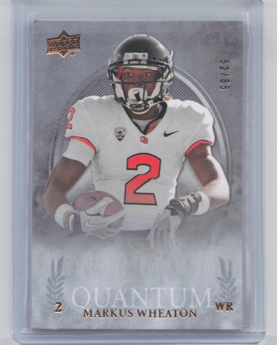 2013 Quantum Football #84 Markus Wheaton RC Rookie #'d /65 | eBay