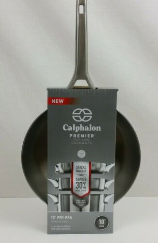 Calphalon Premier Space Saving Stainless Steel 10 Fry Pan Ebay