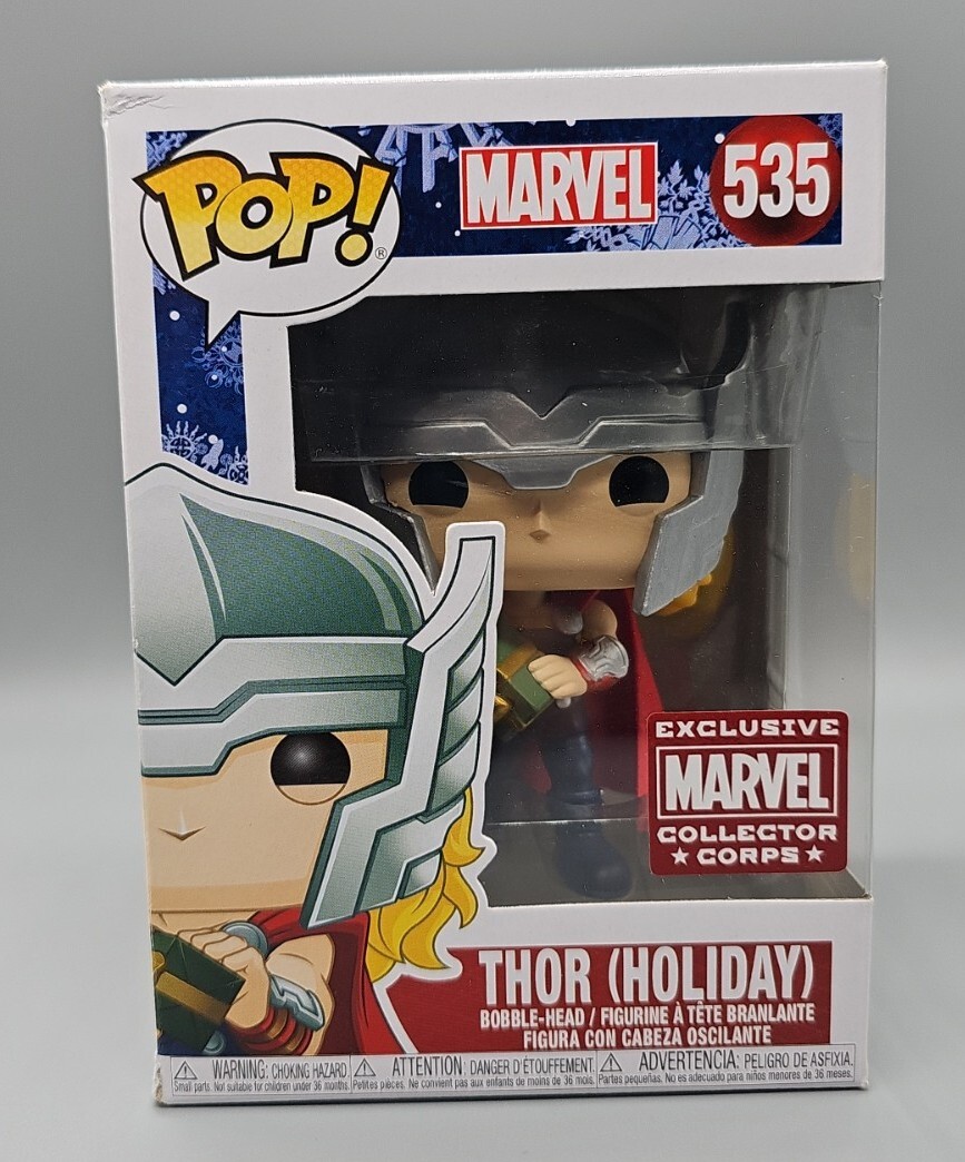 Funko Pop THOR HOLIDAY 535 Marvel Collector Corps Light Box Wear | eBay