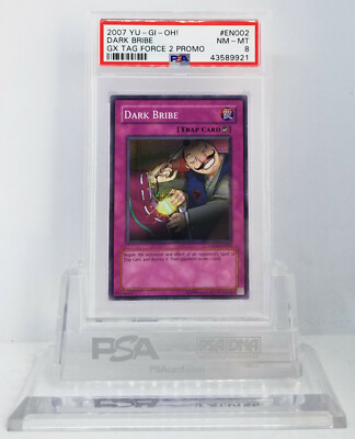 YUGIOH GX04-EN002 DARK BRIBE SUPER RARE CARTE PROMO PSA 8 NM-MINT #* | eBay
