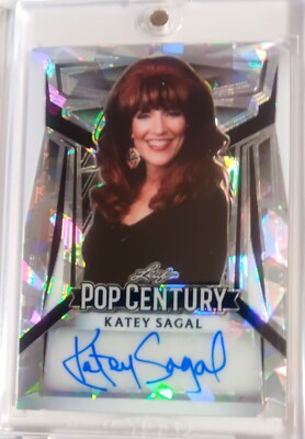 2023 LEAF POP CENTURY KATEY SAGAL AUTOGRAPH AUTO SILVER CRYSTALS 1/10 ...