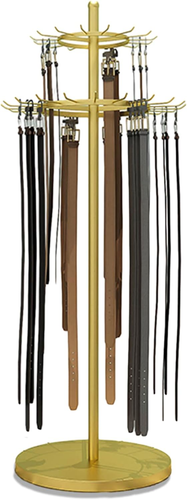 Floor Standing Belt Display, 66.2in Metal Retail Tie Rack Hanger ...