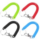 1x Fishing Lanyards W/ Clip Safety Ropes Secure Retractable Coiled ...