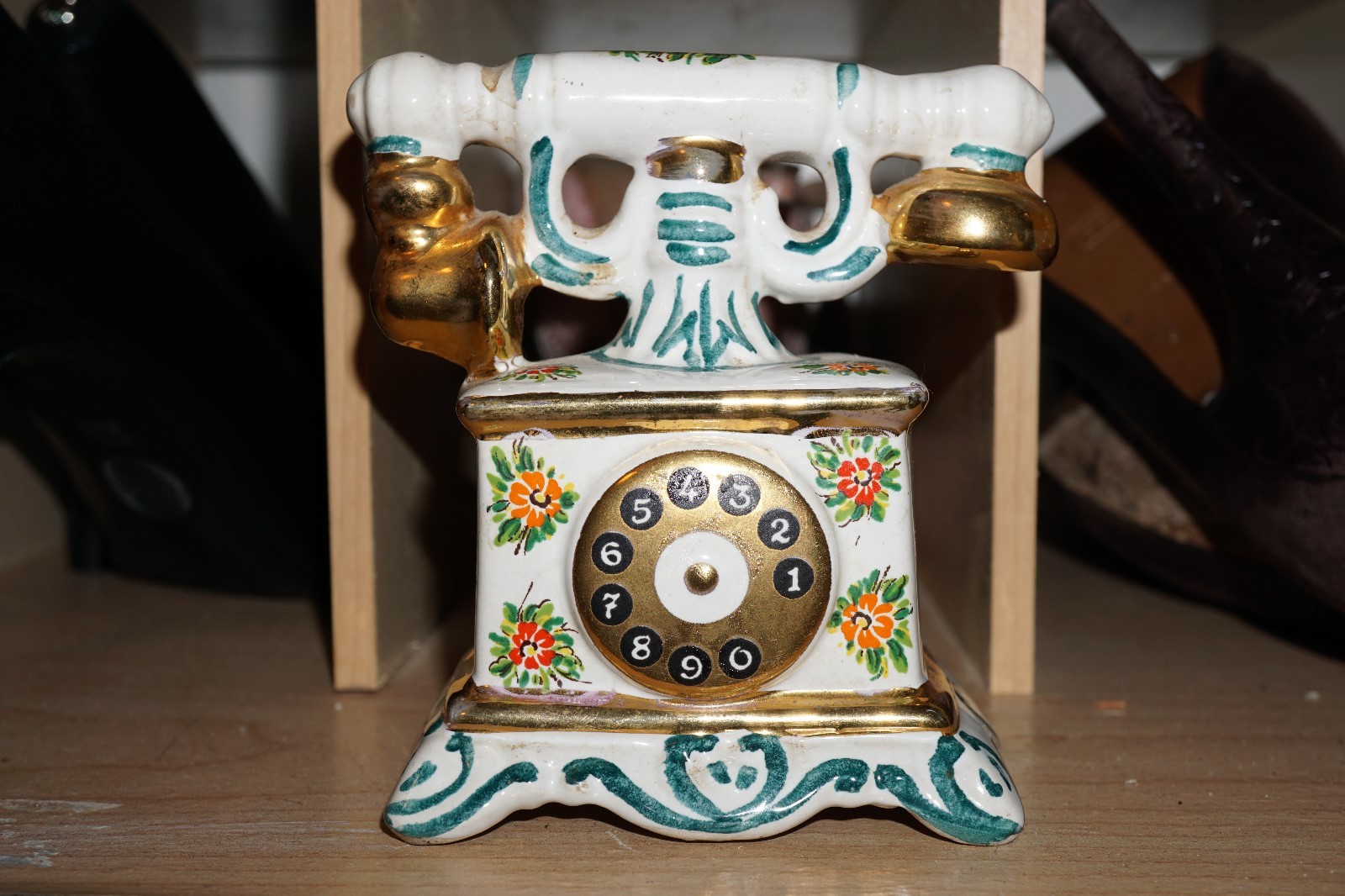 Vintage Miniature French Rotary Porcelain Telephone Famous Firsts LTD ...