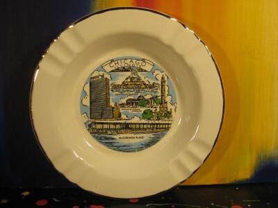 Sabin Crest-O-Gold Chicago McCormick Place Souvenir Ashtray Ash Tray ...