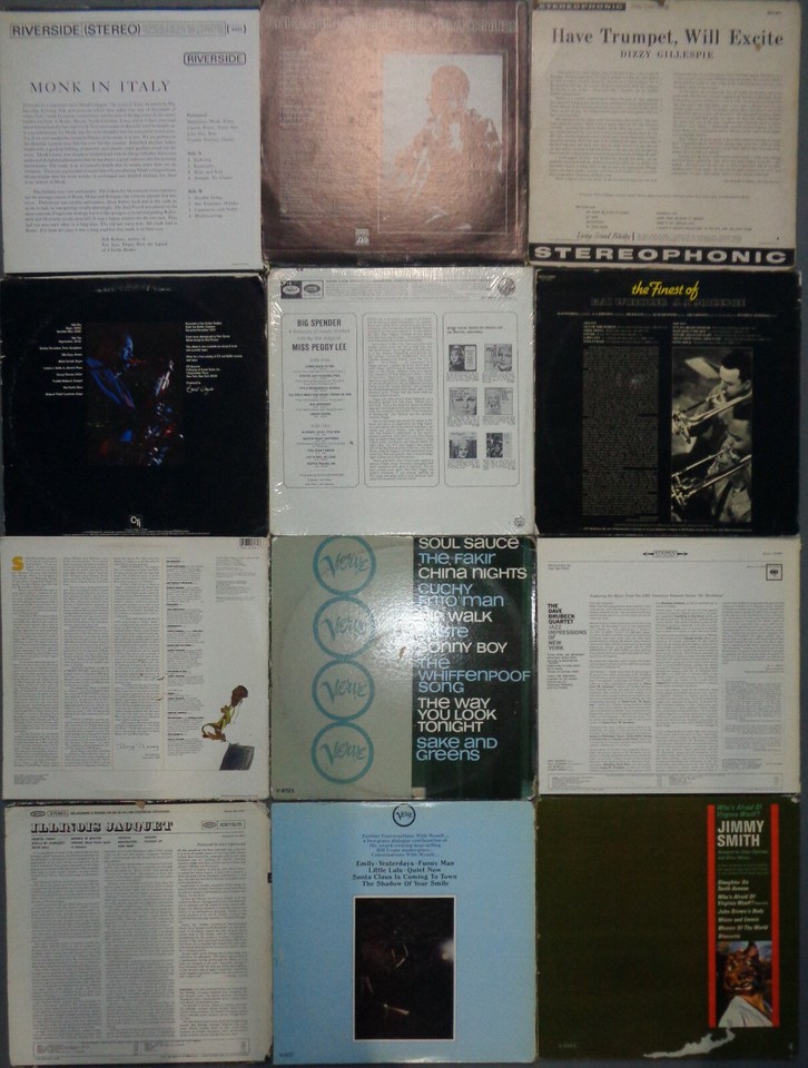 12 Jazz LPs - Monk, Rashaan Roland Kirk, Dizzy, Illinois Jacquet, Kai ...