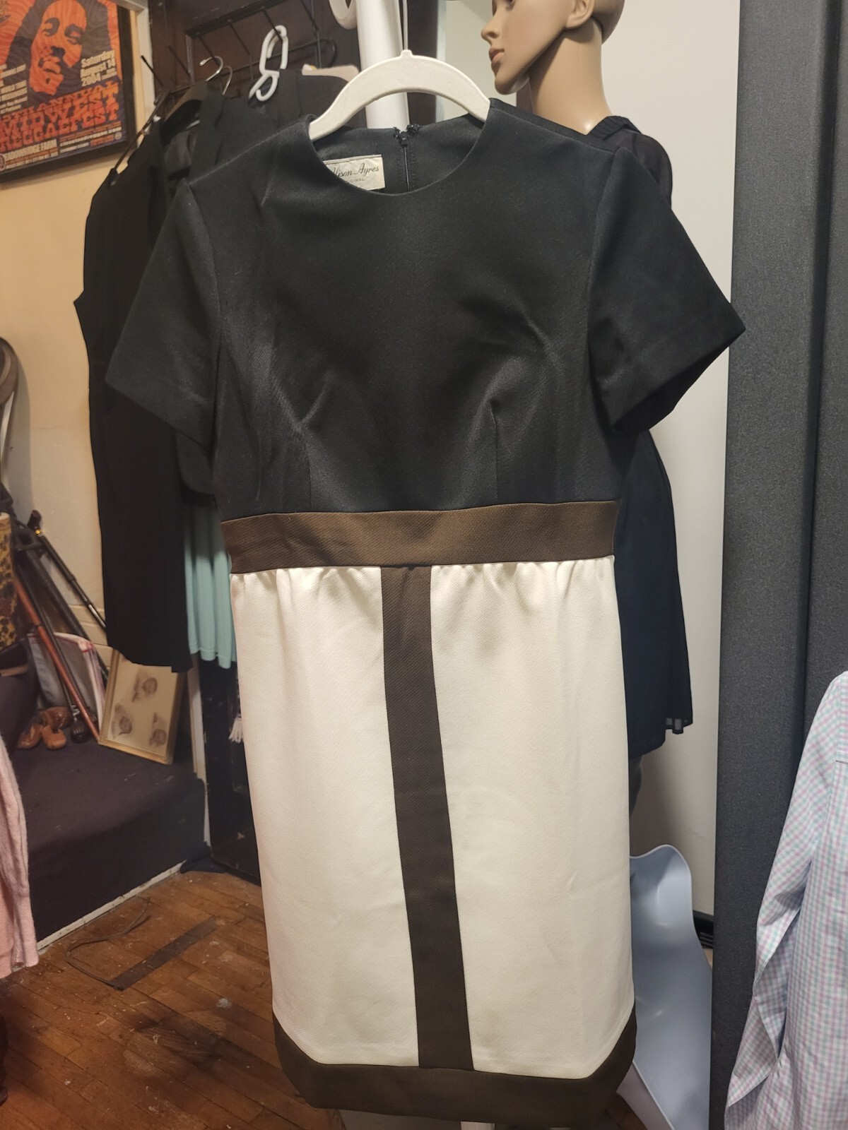 Vintage 1960 Alyson Ayres Original Black Brown White … - Gem