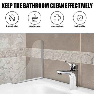 Guard Bathtub Water Shower Tub Guards Corner Bathroom New Guest Drip | eBay