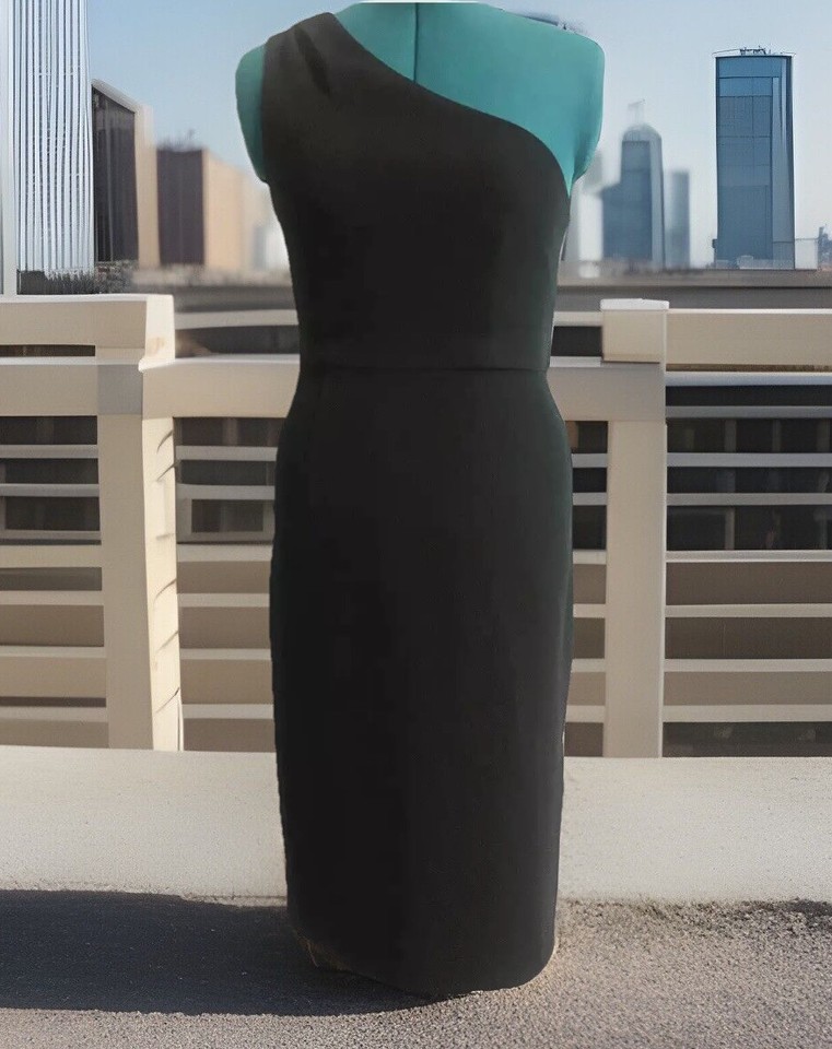 EXPRESS Black Dress Side Zip Date / Evening / Party Dress Size 4 ~ NEW ...