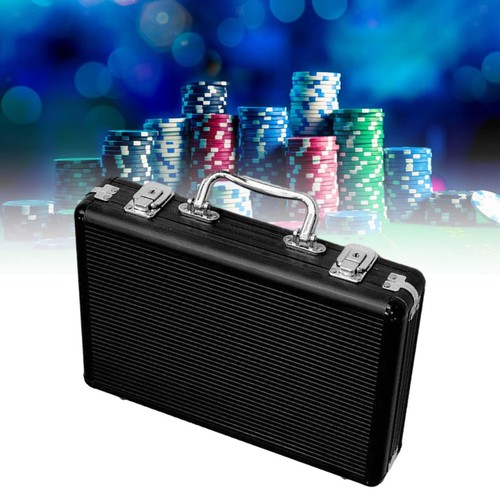 Chip Case Durable Thicken with Lock Aluminum Alloy Chip Organizer ...