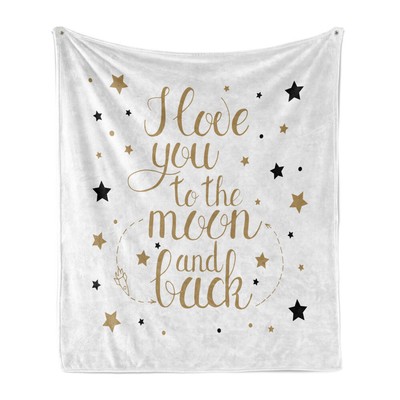 Saying Soft Flannel Fleece Throw Blanket Eternal Romantic Love Art | eBay