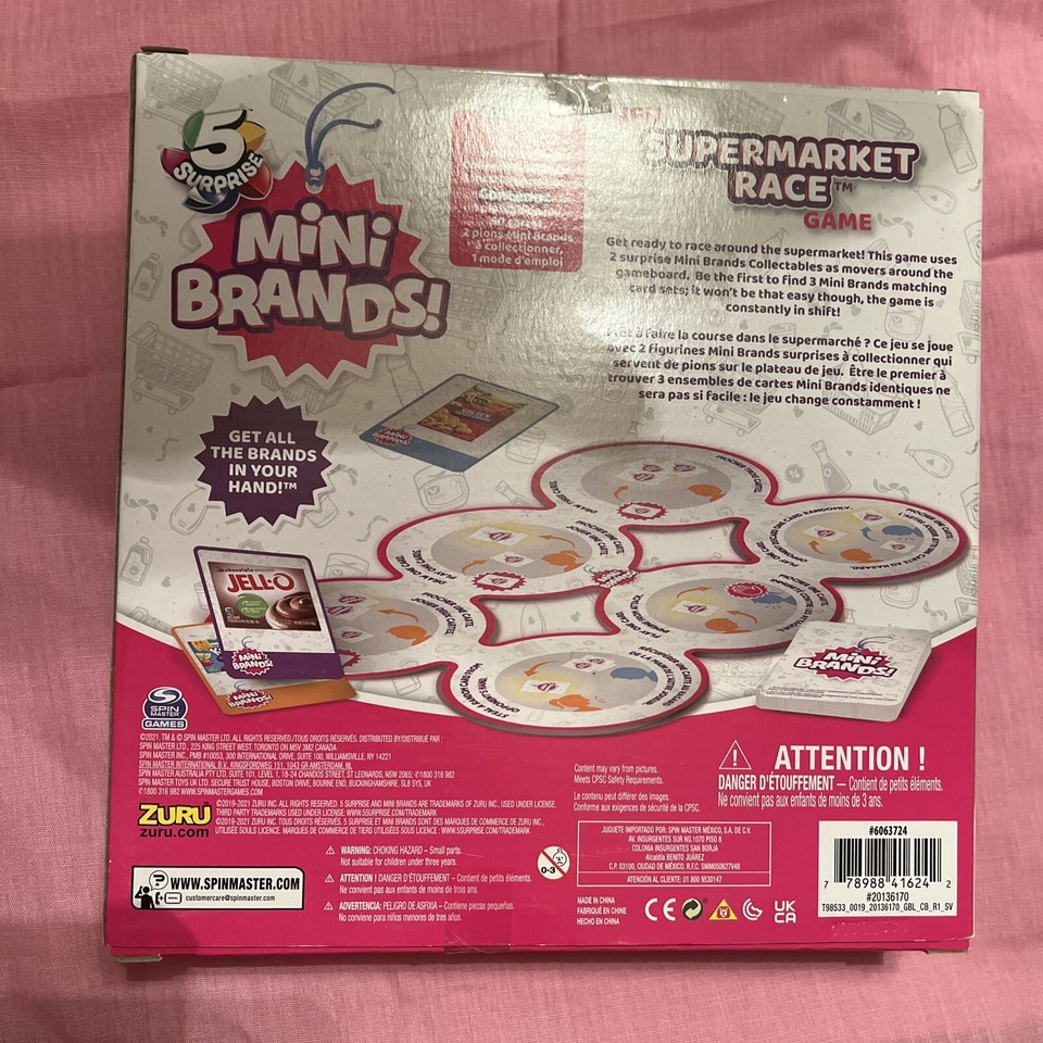 NEW Supermarket Race Game by Mini Brands Collectible Fun Gift Great ...