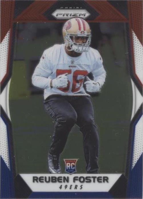 2017 Panini Prizm - Rookies Reuben Foster #226 Red White & Blue Prizm ...