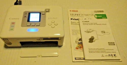 Canon Selphy CP730 CP720 White Compact Digital Thermal Photo Printer | eBay
