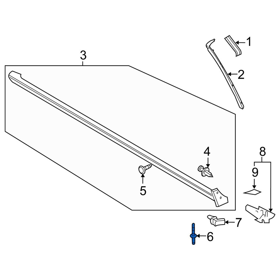 30 Rocker Panel Molding Retainer Screw Fastener Clips For 2005-2012 ...