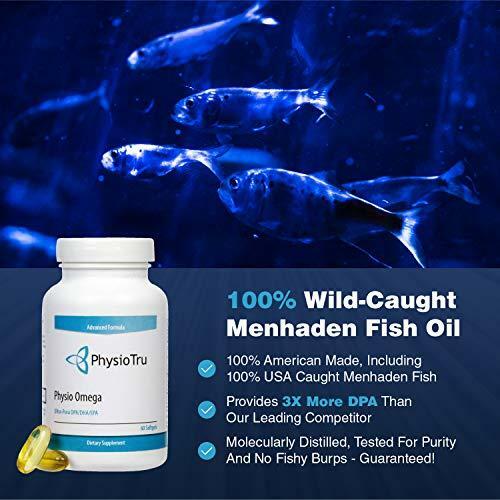 Physio Omega 3 DPA, DHA, EPA Wild Caught Pure Menhaden Fish Oil Supplement, 60 | eBay