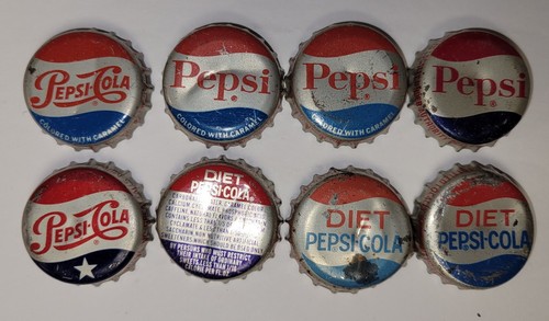Eight Different Vintage Pepsi Cola Bottle Caps | eBay