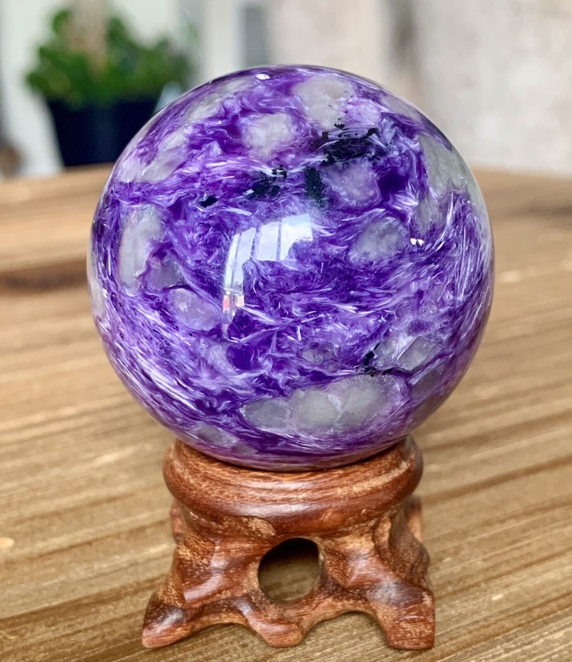 2" Charoite 50mm Gemstone Sphere Ball | eBay