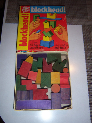 NEAT HTF VINTAGE COLLECTORS 1954 THE PART GAME "BLOCKHEAD" GAME TOY | eBay