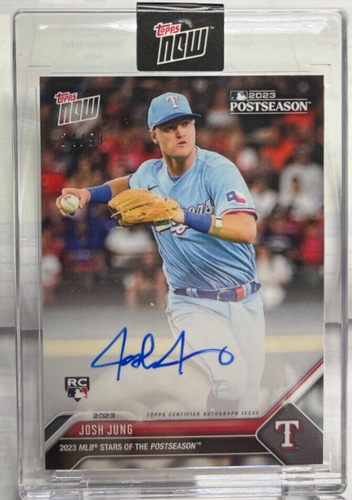 Josh Jung 2023 Topps Aujourd'Hui MLB Stars Postseason RC Autographe ...