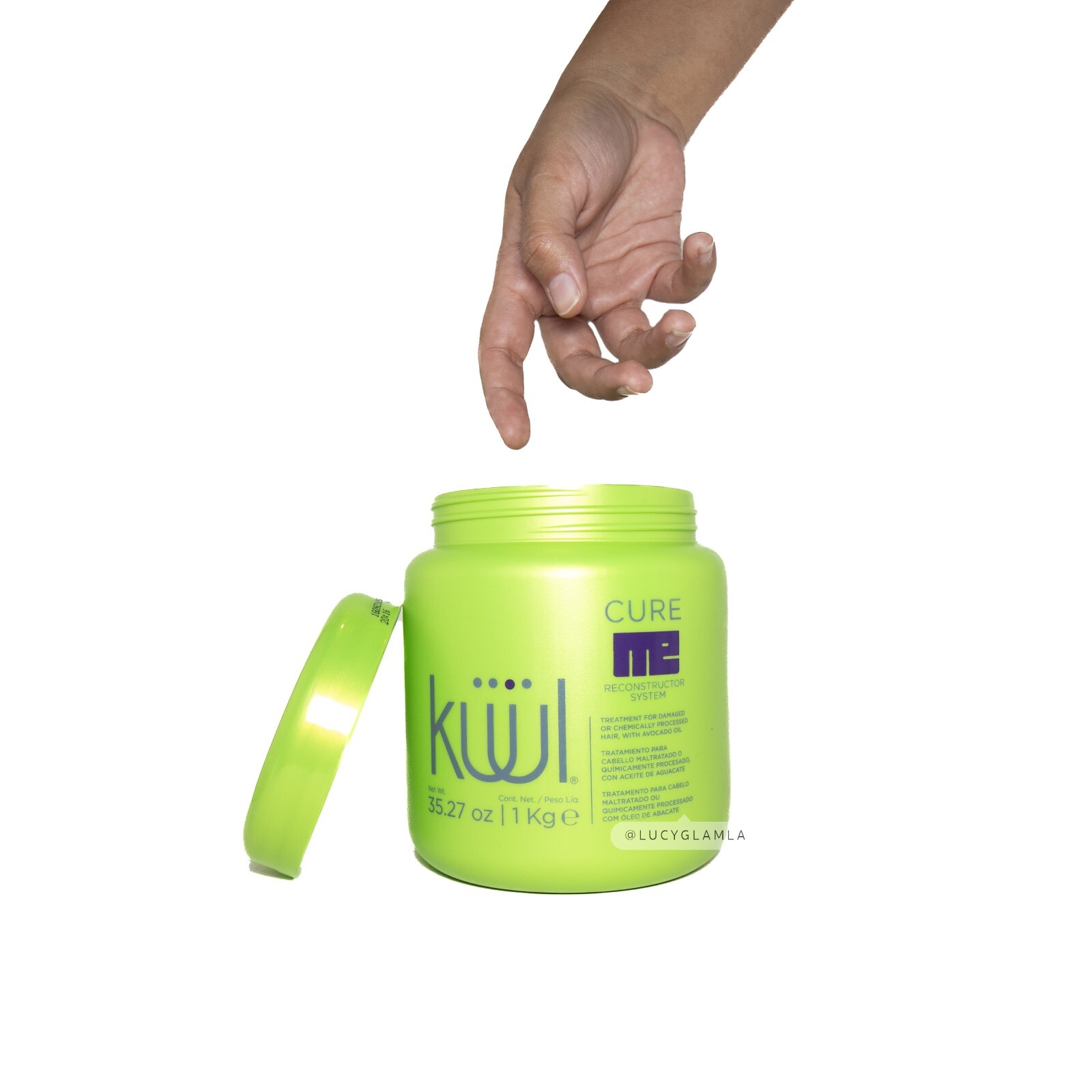 2 PACK KUUL RECONSTRUCTOR SYSTEM CURE ME TREATMENT HAIR 35.2 ea OZ ...