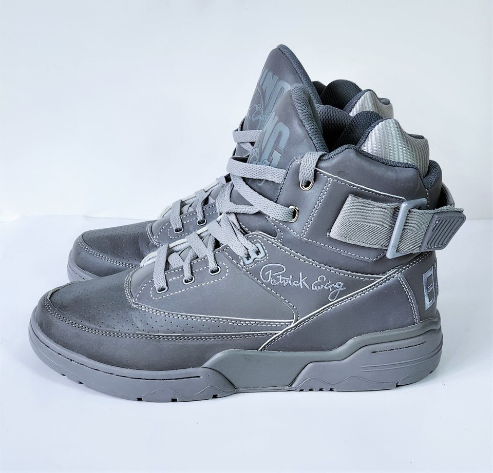 PATRICK EWING Athletics 33 HI Silver Reflective 1BM00146-050 Size US 12 ...